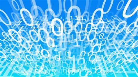 binary numbers design algorithm digital transformation stock vector