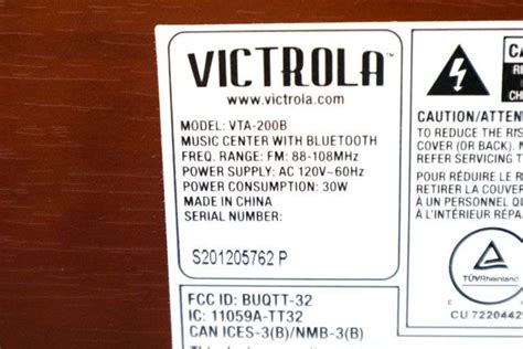 Victrola 6 In 1 Turntable Model Vta 200b Mah Sdf Bunting