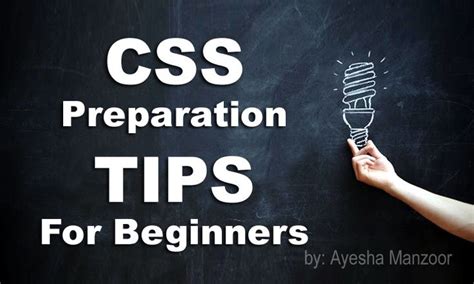 CSS Preparation TIPS For Beginners CSS Study Tips Series Study Tips Exams Tips Study Schedule