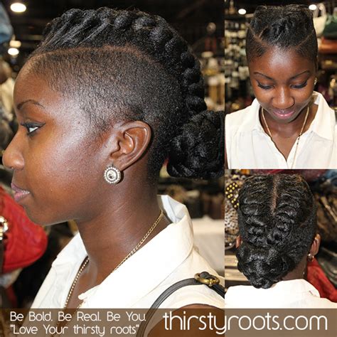 Natural Braided Mohawk Hairstyles