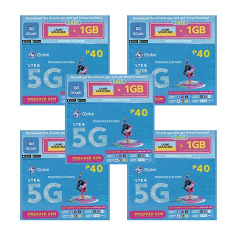 Prepaid Globe SIM Card 5G Ready Triple Cut SIM 5pcs OfficeMoTo Online Shop Philippines