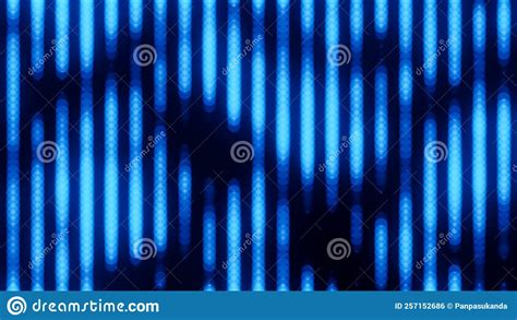 Abstract Blue Lights Bokeh Equalizer Bar Effect Technology Particles Surface Grid Stock