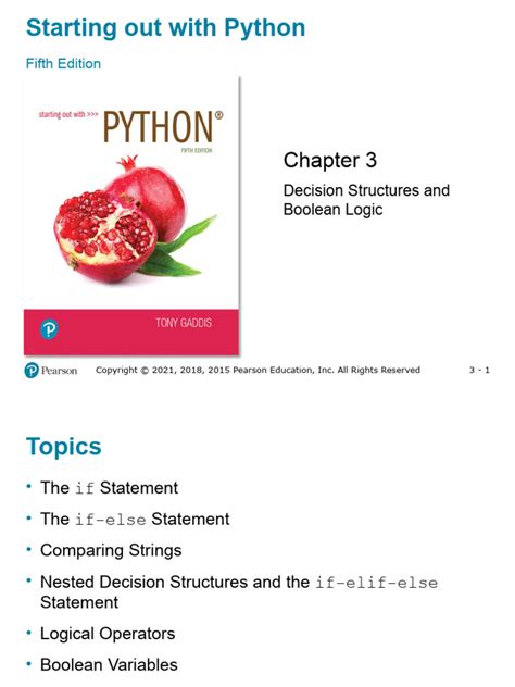 03 Gaddis Python Lecture Ppt Ch03 Pdf Boolean Data Type