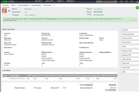 Promote Order Functionality With BOM Items Sales Kit In GUMU For Sage CRM Sage X