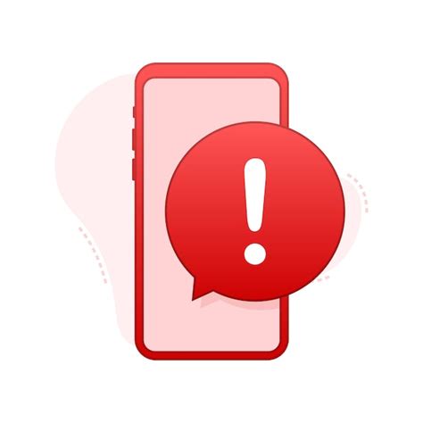 premium vector alert message mobile notification danger error alerts