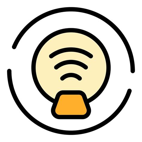 Premium Vector Wifi Smart Lightbulb Icon Outline Wifi Smart Lightbulb Vector Icon For Web