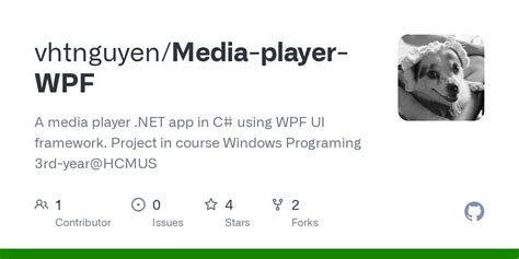 github vhtnguyen media player wpf a media player app in c