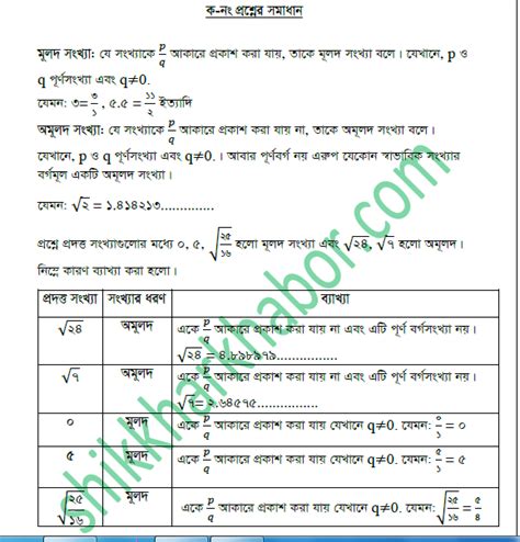 ৭ম শ্রেণি ২০২২ এসাইনমেন্ট ১ম সপ্তাহের গণিত সমাধান Seven Math Assignment Solution 2022 1st Week