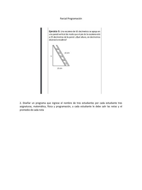 Parcial Programación Pdf Informática