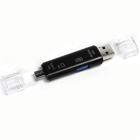 Картридер конвертер Smartbuy Usb 2 0 универсальный Usb Otg Microsd Type C Micro Usb купить на