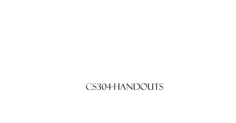 Virtual Univeristy Handouts For Object Oriented Programming Cs304