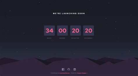 Frontend Mentor Responsive Launch Countdown Timer Using Reactjs And Tailwindcss Coding