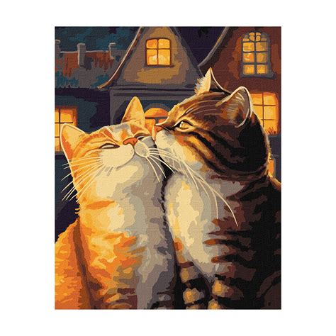 Картина за номерами Ідейка Закохані котики 40 50 см Kho6526 — купити на Eva Ua гіпермаркет