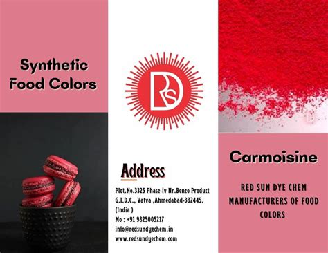 Carmoisine Food Colour At ₹ 570kg Azorubin In Ahmedabad Id