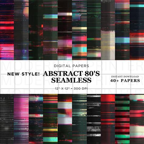 Vhs Glitch Texture Pack 40 Retro Analog Static And Scanline Overlays