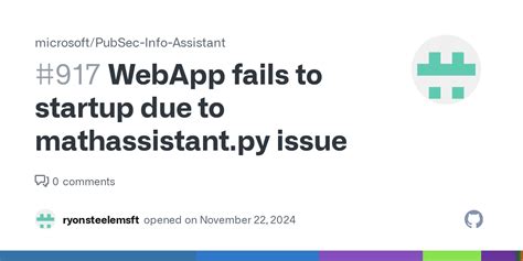 webapp fails to startup due to mathassistant py issue · issue 917