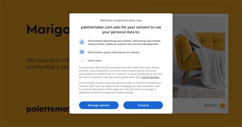 Marigold Color Hex Eaa221 Meaning And Live Previews Palettemaker