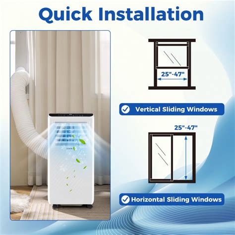 800010000 Btu Portable Air Conditioner 3 In 1 Floor Ac Unit With Fan