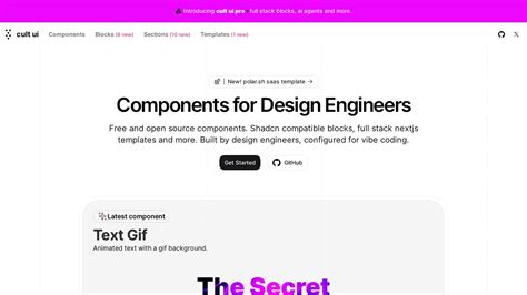 Cult Ui Animated Shadcn Style React Components For Modern Uis Awesome Shadcn Ui