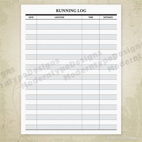 Printable Running Record Form Free Printable Forms