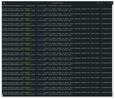nvidia x server errors graphics and display manjaro linux forum