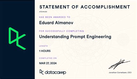 Edward Almanov On Linkedin Promptengineering Ai Machinelearning Certification Lifelonglearning