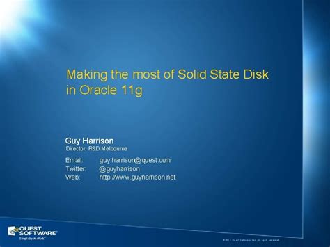 making the most of solid state disk in