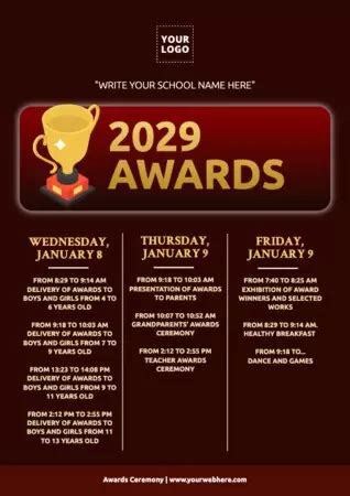 Free Editable Event Program Templates