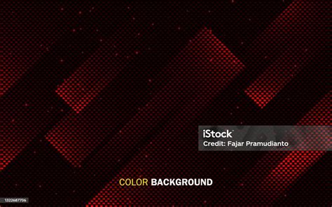 빨간색 추상 기하학적 배경입니다 동적 라이트 모양 개념 0명에 대한 스톡 벡터 아트 및 기타 이미지 0명 개념 결정체