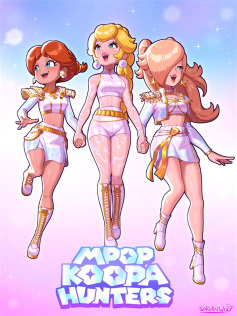 Sarukaiwolf Mira Kpop Demon Hunters Princess Daisy Princess Peach