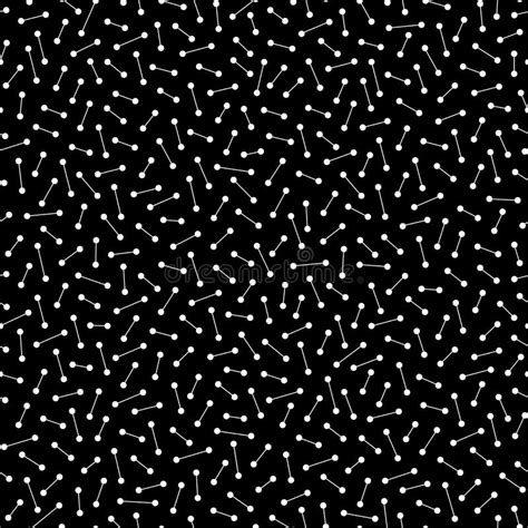 Chaotic Dots Vector Monochrome Seamless Pattern Stock Vector Illustration Of Dotted Artistic