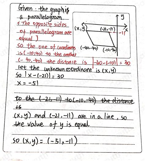 solved 10 this parallelogram has been translated by vector