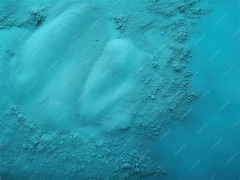 Teal Powder Background Texture Empty Pattern With Copy Space For