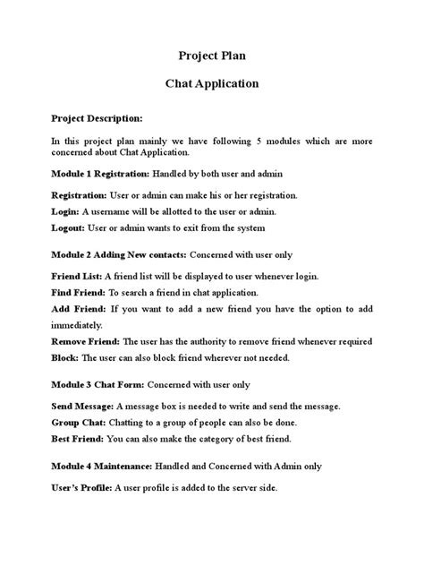 Chat Application Pdf User Computing Login