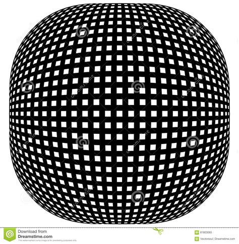 Grid Mesh Pattern With Distortion Abstract Geometric Pattern Stock Vector Illustration Of