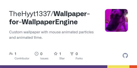 Github Thehyyt Wallpaper For Wallpaperengine Custom Wallpaper With Mouse Animated