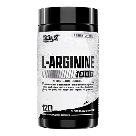 L Arginine 1000 Essential Vasodilator For Peak Performance By Nutrex Gofit