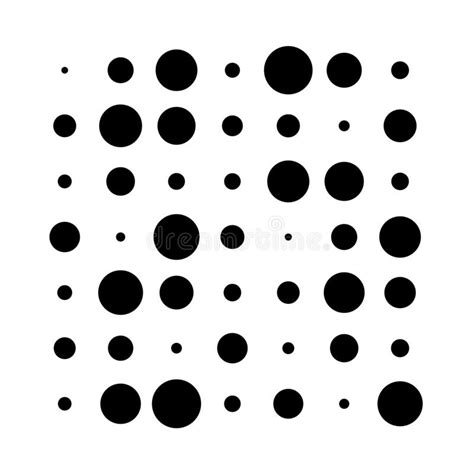 7x7 Circles Dots Variation Design Dotted Speckles Freckles Circles