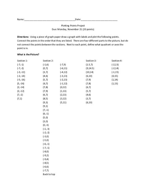 Fillable Online Plot The Following Points On A Graph Paper And Find Out In Fax Email Print