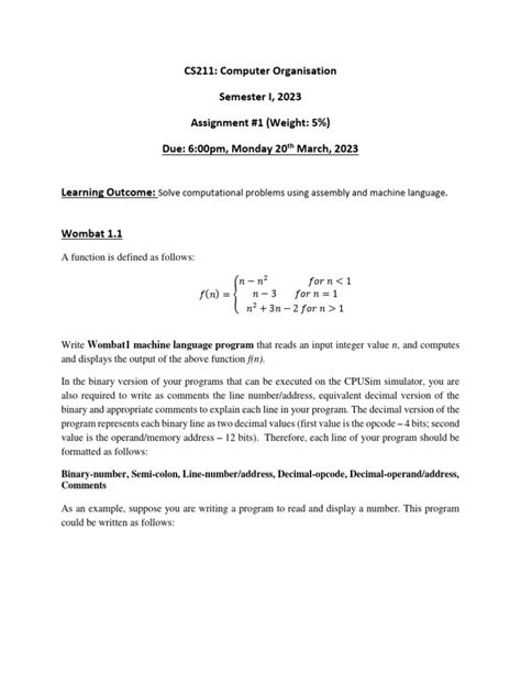 assignment 1 paul pdf computer programming computer engineering