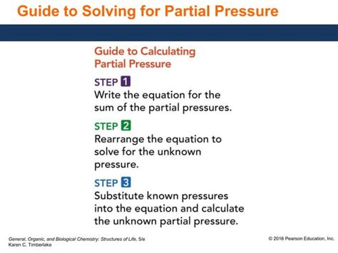 Partial Pressure Of A Gas Is The Pressure Pptx