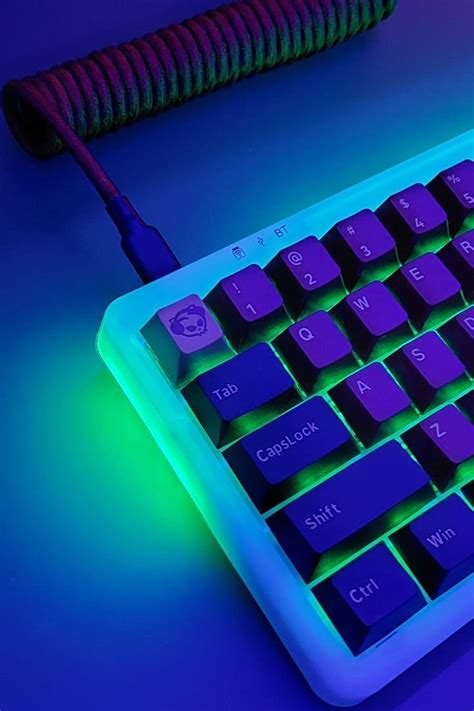 Custom Keyboard With Neon Lights