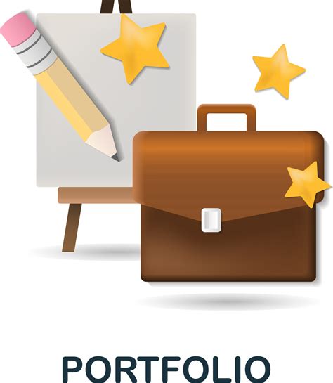 Portfolio Icon 3d Illustration From Project Development Collection Creative Portfolio 3d Icon