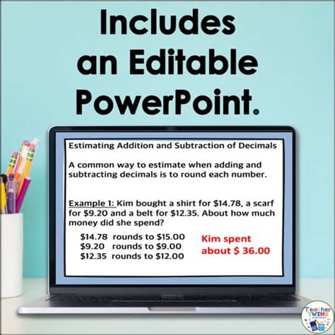 6th Grade Math Decimal Operations Editable Powerpoints And Guided Notes