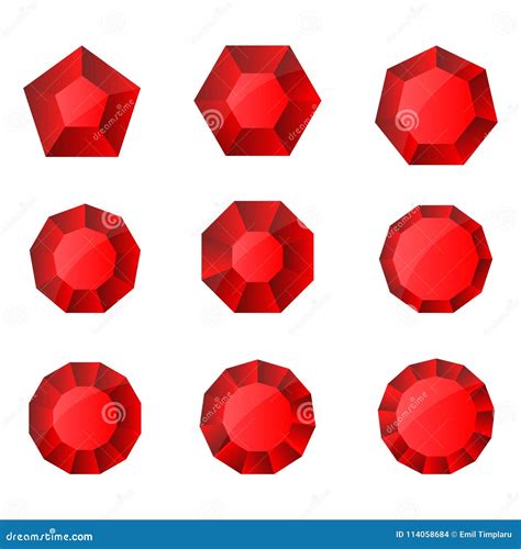 A Beautiful Illustration Of Ruby Design Stock Vector Illustration Of Diamond Shine 114058684