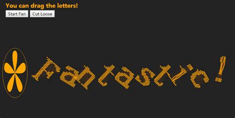 html canvas文字摇摆动画特效js代码 素材网