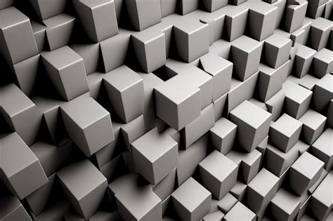 premium photo geometric shape textured grey blocks pattern background