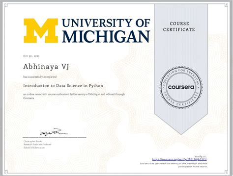 Abhinaya Vj On Linkedin Datascience Python Coursera Codingjourney