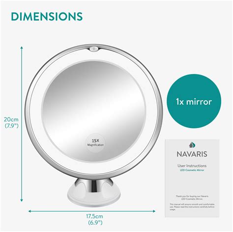 15x Lighted Magnification Mirror Tweezermate 12x Magnification Mirror