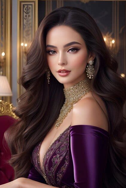 Premium Ai Image A Glamorous And Sophisticated Model Girl Ai Generated